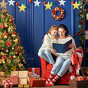 80 Pieces Glitter Star Cutouts Paper Star Confetti Cutouts for Bulletin Board Classroom Wall Party Decoration Supply (Gold, Silver,6 Inches Length)