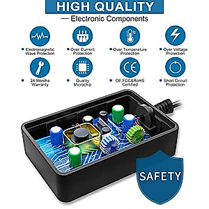 PwrON 12V AC to DC Adapter Replacement for Mamaroo Models Baby Swing Power Cord Compatible with 4moms mamaRoo 4 Infant Seat, 2015 mamaRoo Infant Seat, rockaRoo OH-1048B1203000U/OH-1048B1203000-U