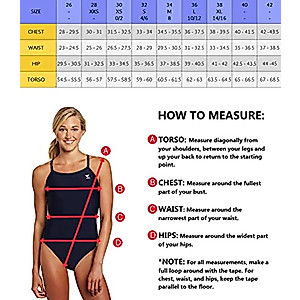 TYR Women's Durafast One Maxfit Swimsuit, Black, 28