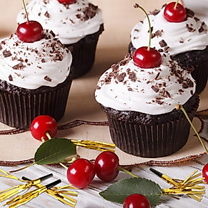 Sumind 24 Pieces Gold Noise Makers Glitter Noise Makers Metallic Fringed Party Blowers for Adults Birthday Graduation Sporting Events 2024 New Years Party Favor Supplies