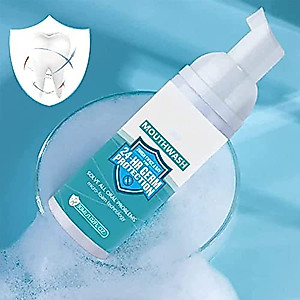 2 Bottle Mouthwash, Calculus Removal, Healing Mouth Ulcers, Eliminating Bad Breath, Prevents and Treats Cavities,Natural Tooth Whitening Foam,Tooth Regeneration