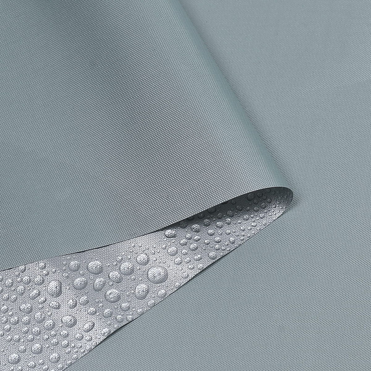Outdoor Waterproof UV Sun Protection Canvas Fabric, UPF 50+ Silver Backing 210 Denier Canvas Fabric for Outdoor/Indoor, Awning, Tent, Umbrella, Tarp, DIY Project, 60"Wide (2 Yard, Gray)