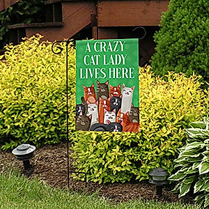 Cat Lady Garden Flag 12.5" x 18" Kitten Cat Lover Briarwood Lane