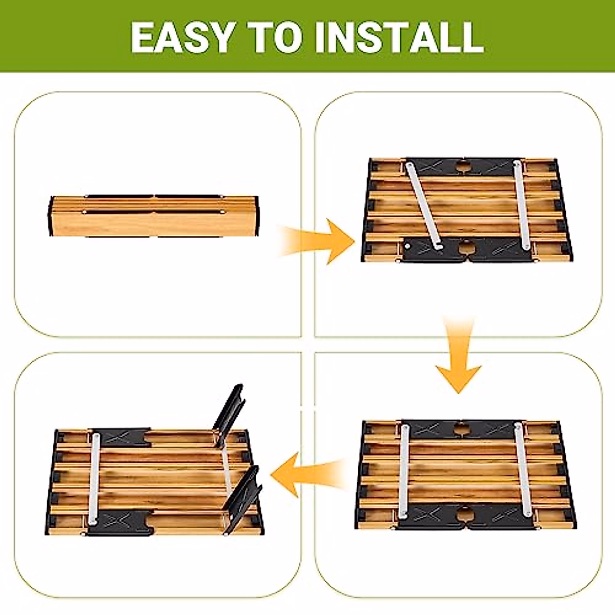 ATEPA Ultralight Compact Small Camping Table, Backpacking Mini Small Folding Camping Side Table for Camp, Portable Table for Outdoor Picnic,Tent,Travel,Beach