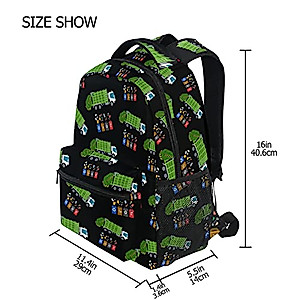 XDMXY Garbage Truck Trash Recycling Kids Backpack for Boys Girls,Kids Daypacks ​Elementary Toddler School Bags Preschool Bookbag Travel Bag (041201),Over 3 years old