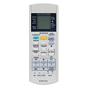 AULCMEET Universal Replace AC Remote Control Compatible with Panasonic Air Conditioner Sub Remote A75C2913 CWA75C2913 A75C3716(K-PN1122)