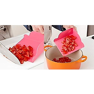 Seki Japan Multifunction Cutting Board, 5.98 inch Mini Plastic Corner Chopping Board, Blue Kitchen Prep Mat