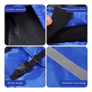 2 Packs Calf Blanket Livestock, Calf Blanket for Cold Weather Windproof and Waterproof, Calf Blanket Winter for Keeping Cow Warmming Thickened Belly Protection Blue