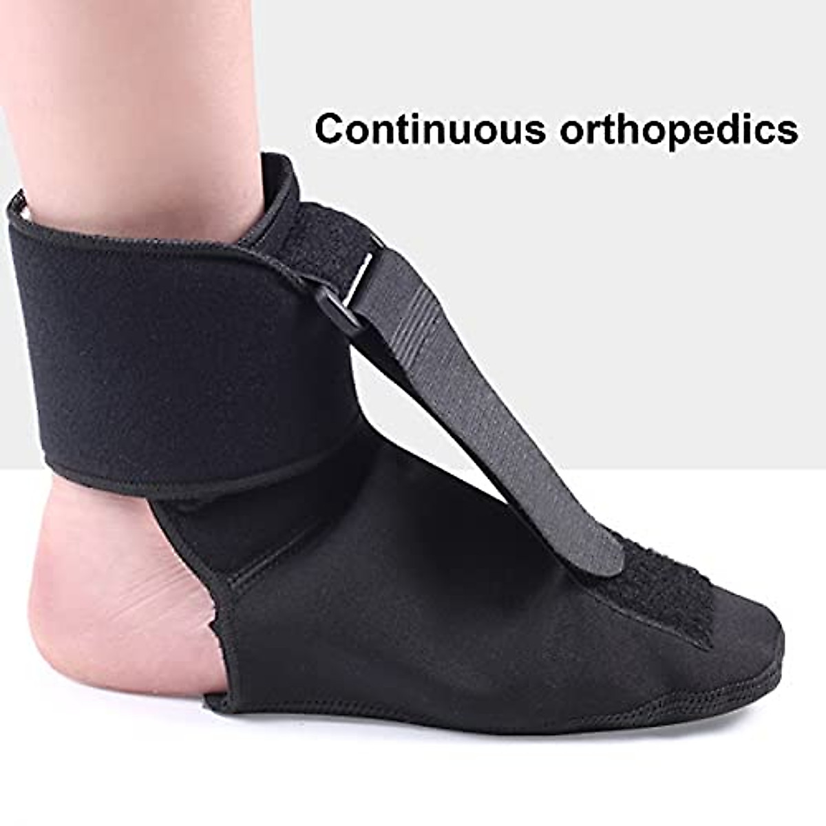 Plantar Fasciitis Night Splint, Neoprene NightSock Drop Foot Orthosis for Men & Women Stroke, Achilles Tendinitis, Heel Spurs(L)