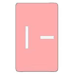 Smead AlphaZ ACCS Color-Coded Alphabetic Label, I, Pink, 100 Labels per Pack (67179)