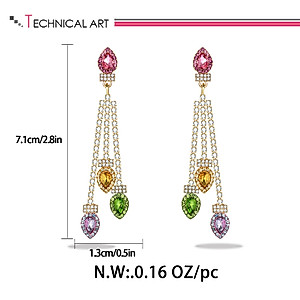 LILIE&WHITE Colorful Light Bulb Dangle Earrings For Women Christmas Earrings For Women Xmas Earrings Gift Christmas Jewelry Holiday Earrings Gift