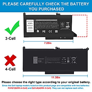 Fancy Buying DJ1J0 Laptop Battery for Dell Latitude 12 7280 7290 E7280 E7290 13 7380 7390 E7380 E7390 14 7480 7490 E7480 E7490 Series P28S P28S001 451-BBZL C27RW PGFX4 ONFOH DJ1JO K8X0T KHY0C
