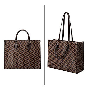 Handbags for Women Large Tote Purses Designer Shoulder Bags Top Handle Satchel Fashionable Leather Handbag (brown)