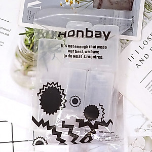 Honbay 10PCS Plastic Clear Storage Case Storage Box