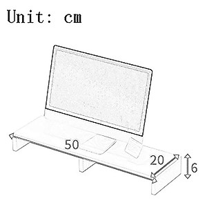 Heighten Shelf Bookshelf Magazine Rack Separate Storage Rack Freestanding Creativity Desktop Office Desk Home Office MUMUJIN (Color : White, Size : 50X20X6CM)