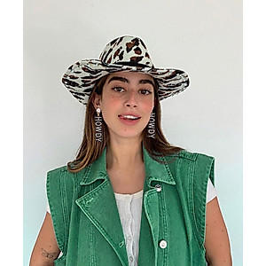 Western Earrings for Women Country Dangle Earrings Sparkle Rhinestone Beaded Howdy Letter Earrings Southern Western Nashville Rodeo Jewelry Accessories