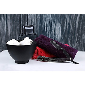 100 BLADES + Facón Professional Wooden Straight Edge Barber Razor - Salon Quality Cut Throat Shavette