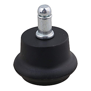 5PCS Low Profile Bell Glides 2" Replacement Office Desk Chair or Stool Swivel Caster Wheels,Easy Conversion from Wheeled Casters to Stationary Feet to Protect Wood or Hardwood Floor