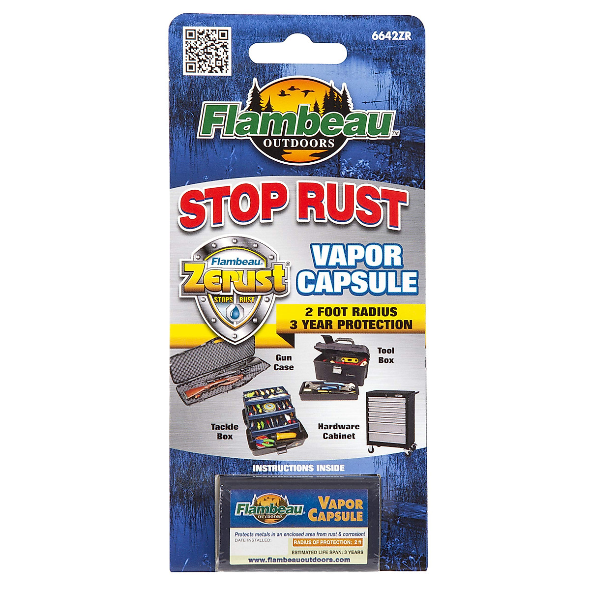 Flambeau Outdoors Flam Zerust Capsule Inhibits Rust - 6642ZR