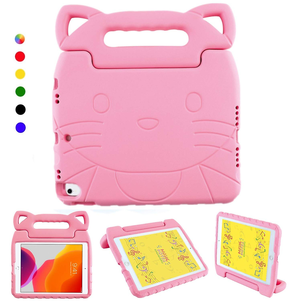Tendmart Case Compatilbe with iPad 9th / 8th / 7th Generation 10.2 inch Model MYLF2LL/A MYLD2LL/A MYLC2LL/A MYN32LL/A MYL92LL/A MYLA2 Also for Kids Case Air 3rd Gen / Pro10.5 inch (Pink)