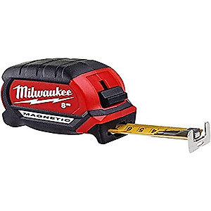 Milwaukee 4932464600 Magnetic Tape Measure 8/27, Red