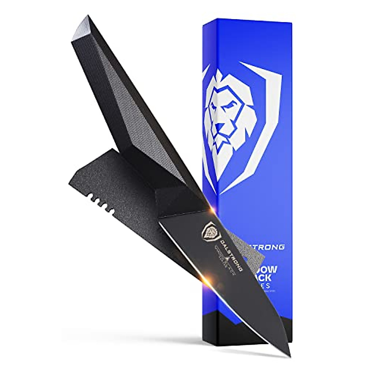 Dalstrong Paring Knife - 3.75 inch - Shadow Black Series - Black Titanium Nitride Coated - High Carbon - 7CR17MOV-X Vacuum Treated Steel - Sheath - NSF Certified