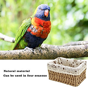 Jinkoozz Bird Nest, Parrot House, Bird Parrot Hammock, Bird Bed, Small Animals House, Birdcage Accessories, Suitable for Birds Parrots Parakeets Cockatiels Lovebird 7.1 × 4.7 × 3.9 Inches