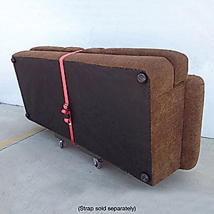 SNAP-LOC 1500 LB Black OPS Dolly (USA!) with Steel Frame, 4 inch Casters and Optional E-Strap Attachment