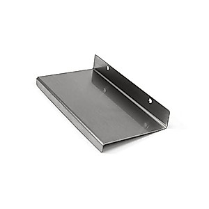 Deco Gables Designs Modern Brushed Stainless Steel Bathroom Toilet Phone Shelf Floating Wall Holder Hanging Decor Durable Polished Solid Polished Metal Ledge with Mounting Hardware