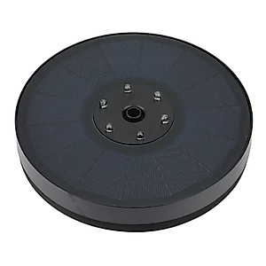 LUKEO Floating Solar Fountain Garden Water Fountain Colorful LED Lights Solar Panel Powered Fountain Pond Pools Garden