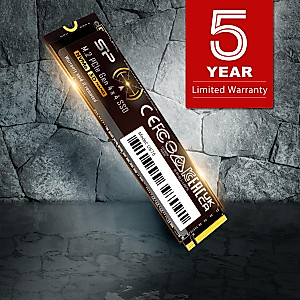 Silicon Power 2TB US75 Nvme PCIe Gen4 M.2 2280 SSD R/W Up to 7,000/6,500 MB/s, Compatible with PlayStation 5 (SP02KGBP44US7505)