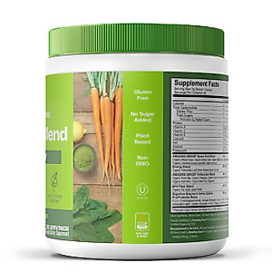 Amazing Grass Green Superfood Energy: Smoothie Mix, Super Greens Powder & Plant Based Caffeine with Green Tea and Flax Seed, Nootropics Support, Lemon Lime, 30 Servings