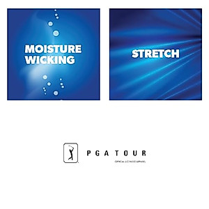 PGA TOUR mens Flat Front With Expandable Waistband, 9" Inseam Golf Shorts, Bright White, 36 US