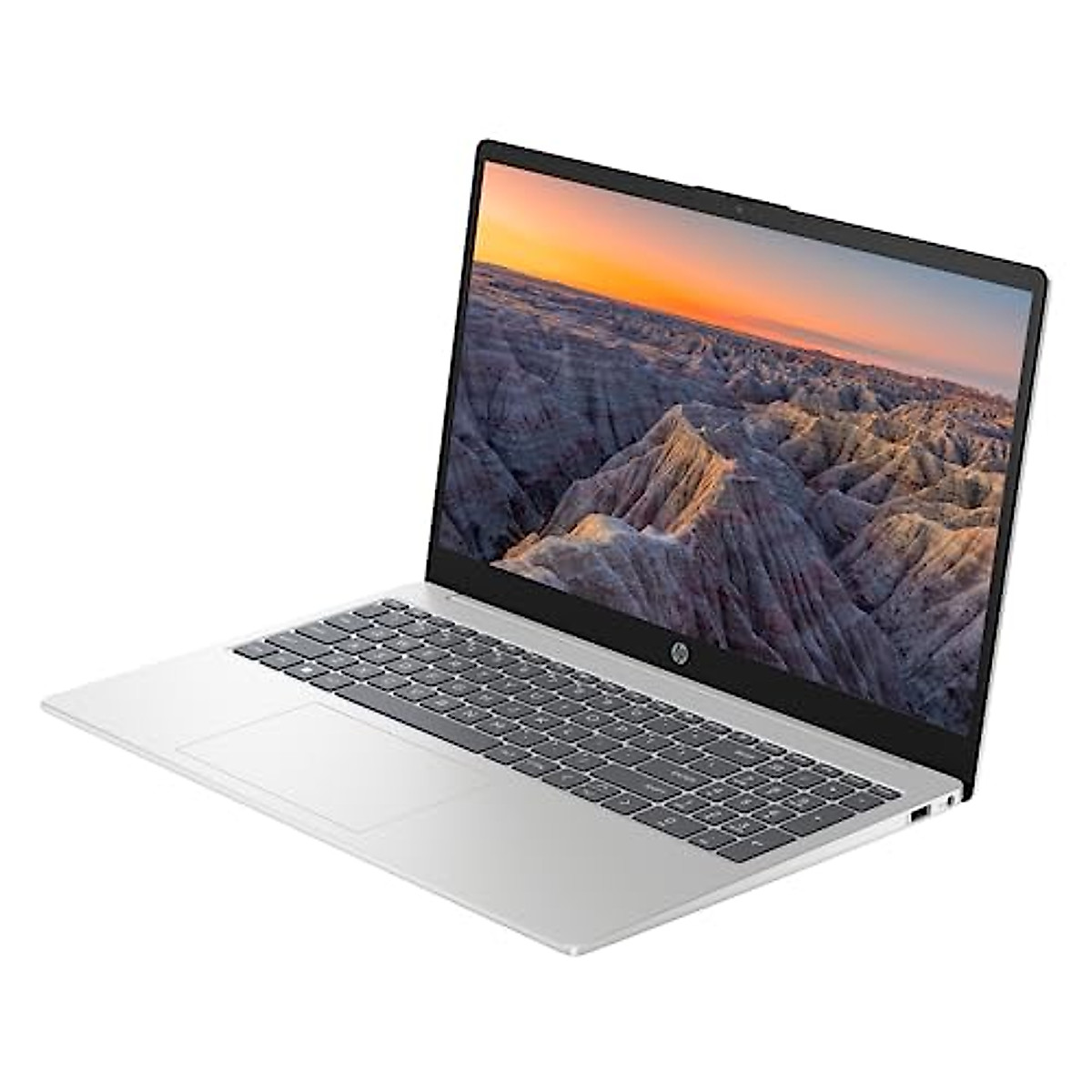 HP 2023 Newest Laptop, 15.6" HD Touchscreen, AMD Ryzen 5 7530U (Beats i7-1165G7), 32GB RAM, 1TB PCIe SSD, Webcam, Backlit KB, HDMI, Type-C, Wi-Fi 6, Windows 11 Home, Silver, KKE Accessories