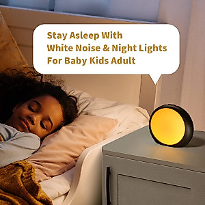 iDealSleep Loudspeakers Brown Noise Sounds White Noise Machine 30 Soothing Sounds 12 Color Night Lights Auto-Off Timer Calming Sleep Machine with Memory Function for Baby Kids Adult for Office Privacy