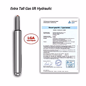 18" to 28" Long Adjustable Gas Lift Cylinder Tube for Bar Stool Drafting Chair Replacement Parts,Heavy Duty Hydraulic Pneumatic Cylinder Shock Piston (10" Lift Stroke)