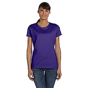 Fruit of the Loom Ladies' 5 oz., HD Cotton™ T-Shirt S PURPLE