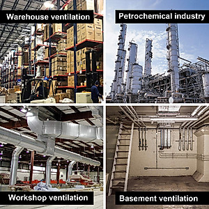 AlorAir 16" PVC Flexible Duct Hose for CleanShield HEPA 550 Air Scrubber and PureAiro HEPA Pro 770/870/970, Easy Storage (16 Inch x 16.4 Feet, Inlet)