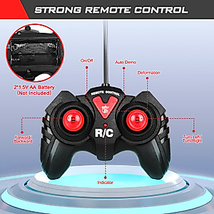 Remote Control Fire Truck With Led Sounds,RC Fire Truck Car Toy With 3pcs Small Firetrucks 10pcs Roadblock Models, One Button Press Spraying Water Transformer Fire Truck Toys For Kids Toddlers Boys