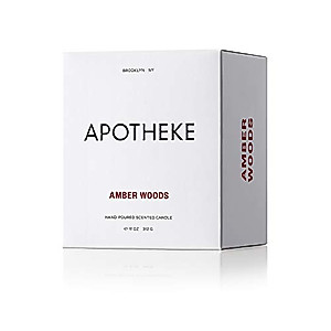 Apotheke Signature Amber Woods Candle, 1 EA