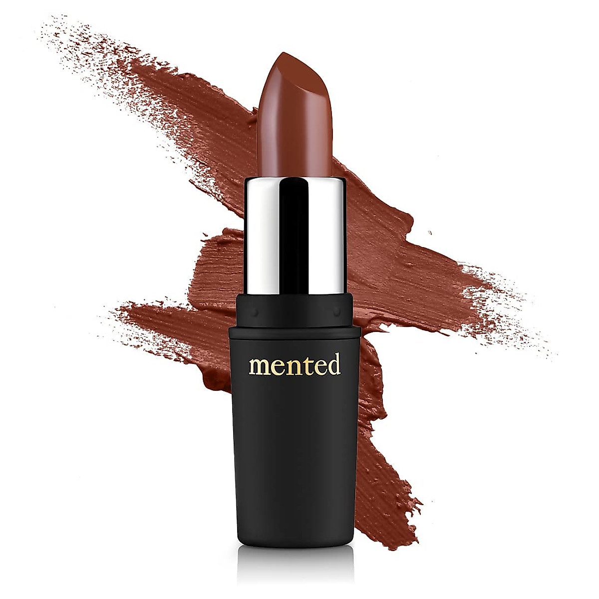 Mented Cosmetics Nude Lipstick for Women, Semi-Matte Long-Lasting Lip Stick, Moisturizing Vegan, Paraben & Cruelty-Free, Enhances All Complexions, Perfect for Everyday Makeup, Foxy Brown