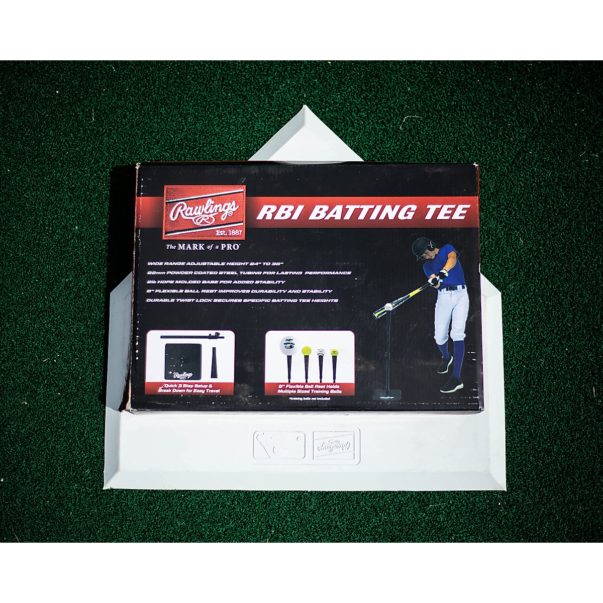 Rawlings | RBI Batting Tee | Adjustable Height 24"-36"