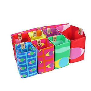 Bright Flagship Prints, 5" 8-pc Tote Set