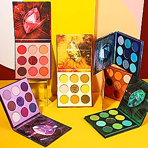 Docolor Eyeshadow Palette 54 Colors Gemstone Eye Shadow Palette Highly Pigmented Mattes Glitter Shimmers Naked Smokey Cream Powder Blendable Long Lasting Waterproof Colorful Professional Makeup Palette