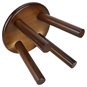 9 Inch Kids Solid Hard Wood Cute Chair,Pine Step Stool Kids Stool, Crafted Hand Painted Wood with Assembled Four Legged Stool, for Kids(Round Walnut), Pine Step Stool Kids Stool, 9 Inch Kids Sol