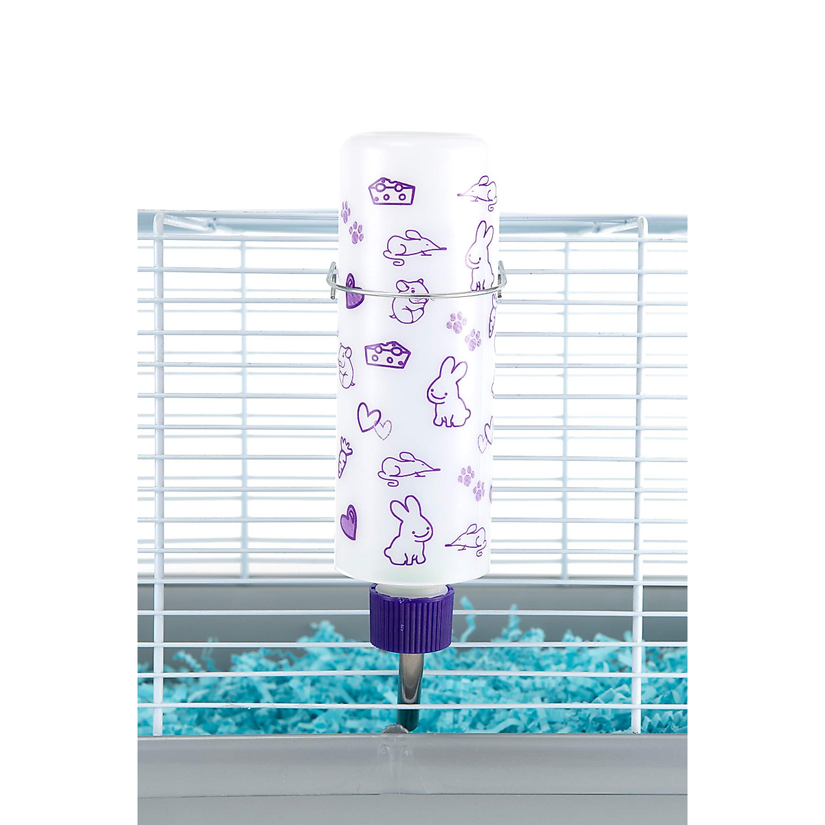 Lixit Original Super Seal Water Bottle for Rabbits, Cats, Ferrets, Hamsters, Guinea Pigs, Gerbils and Other Small Animals. (8 Ounce (Pack of 1), Frosted)