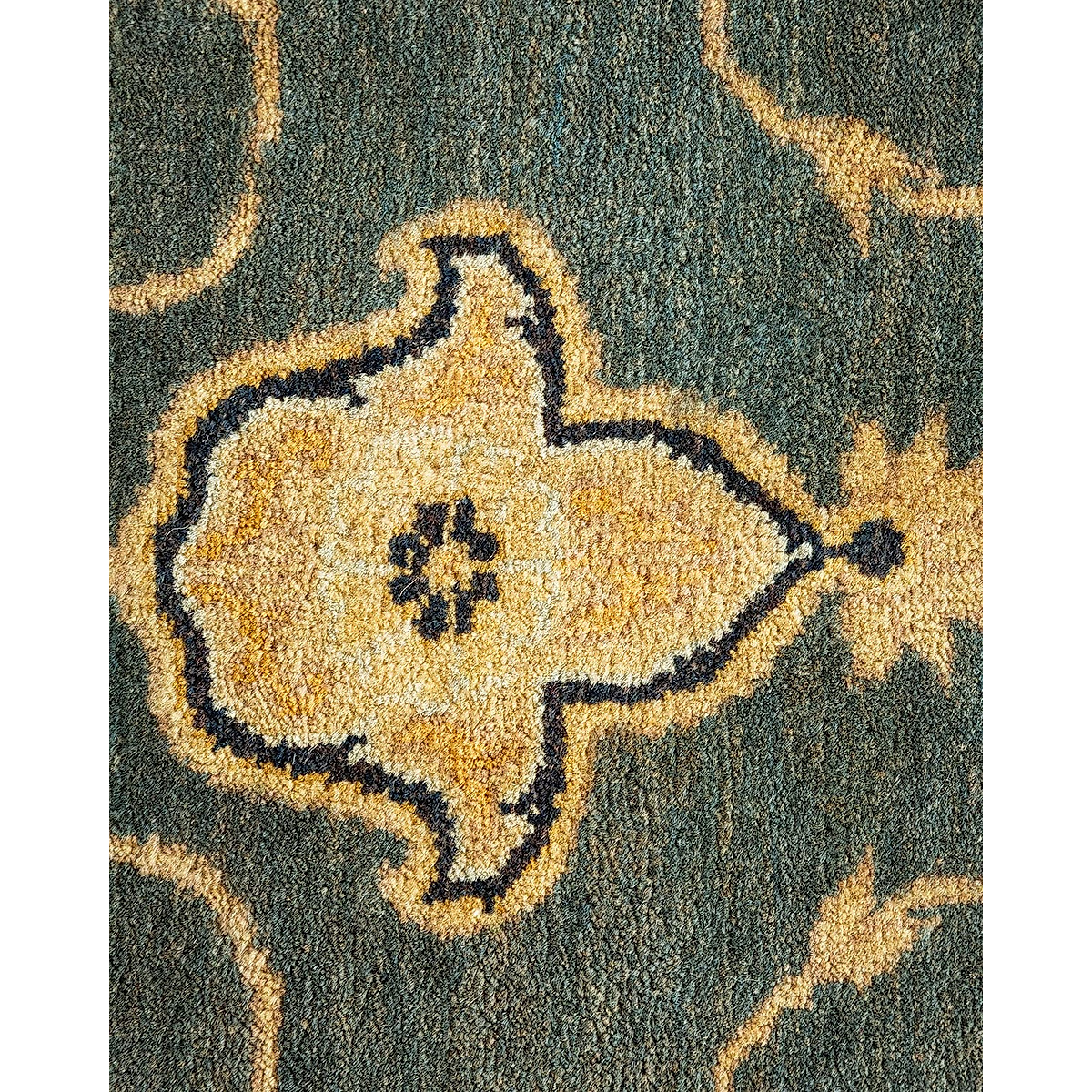 Solo Rugs One of a Kind Hand Knotted Hand Made Wool Traditional Oriental Mogul Gray 8 x 10 Area Rug