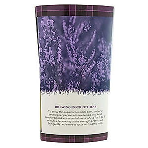 Edinburgh Tea and Coffee Company Scottish Heather Infused Black Tea, 25 Count Envelope/Tag Teabags