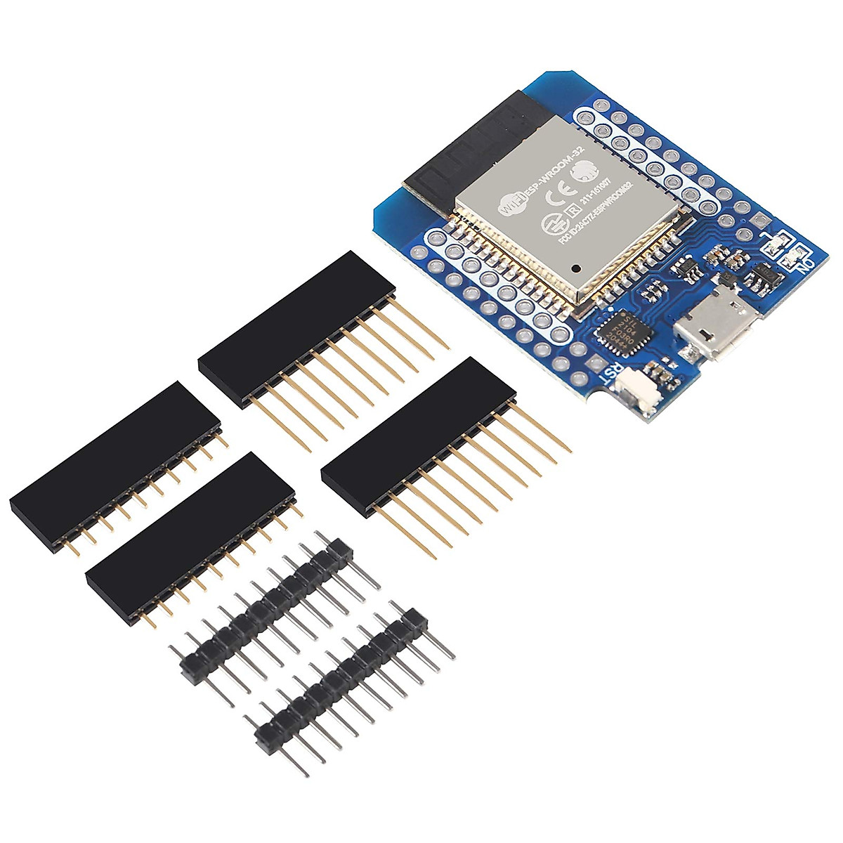 D-FLIFE ESP32 D1 Mini NodeMCU ESP-WROOM-32 WLAN WiFi Bluetooth IoT Development Board 5V Compatible with Arduino (3pcs)