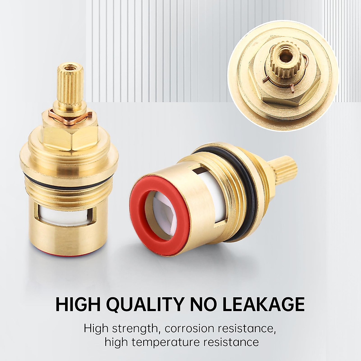 Faucet Cartridge Replacement for Kohler 1000187 1000188, Used in Deck Faucets with 3/4 inch Valves, 2 Pack Ceramic Valve Faucet Replacement Parts (2 Pack 1000187+1000188)